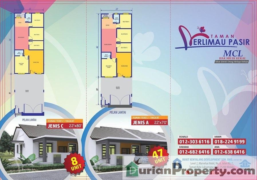 Latest Properties in Taman Merlimau Pasir, Merlimau